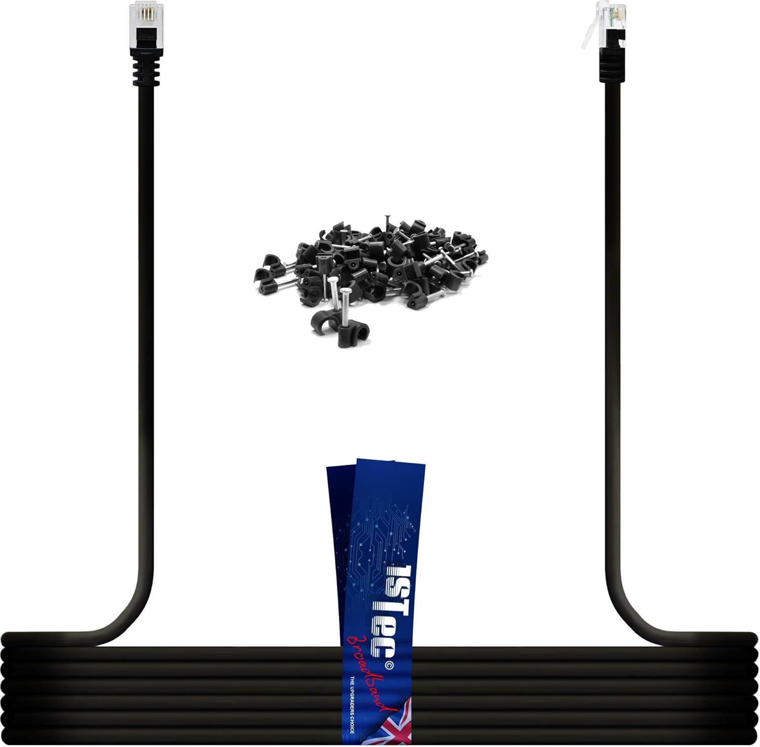 1STec 5M ADSL 2+ RJ11 Modem Extension Cable for BT Infinity Sky Q ...