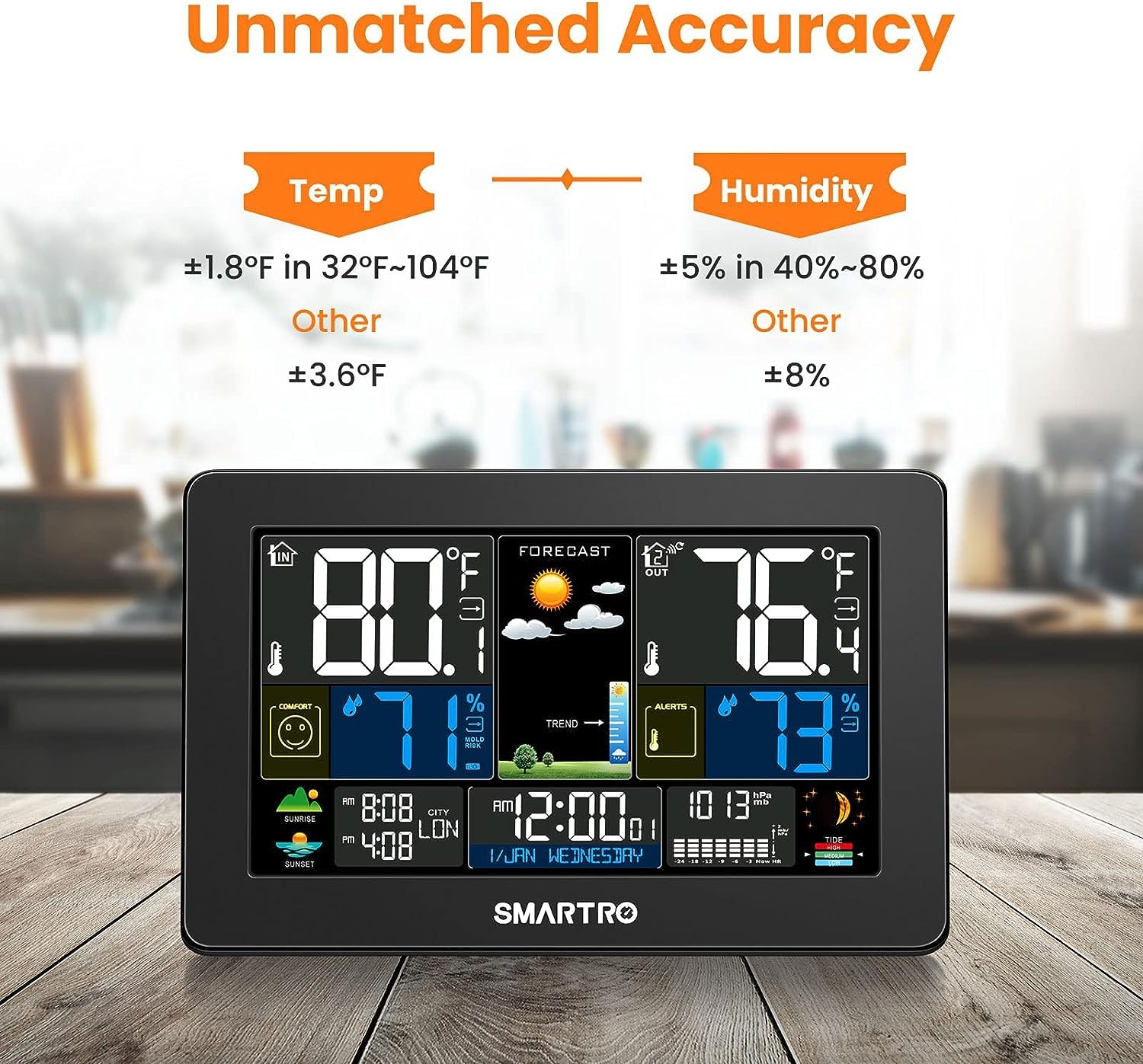 Mua SMARTRO Weather Station Wireless Indoor Outdoor Thermometer for ...