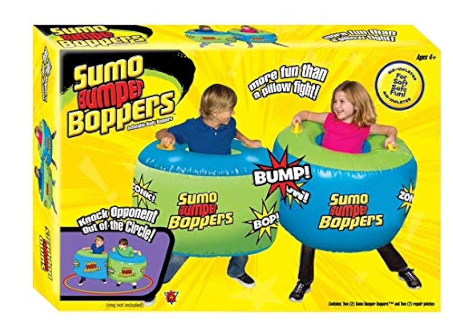 Big Time Toys Sumo Bumper Boppers Belly Bumper Toy, Set of 2 with 2 ...