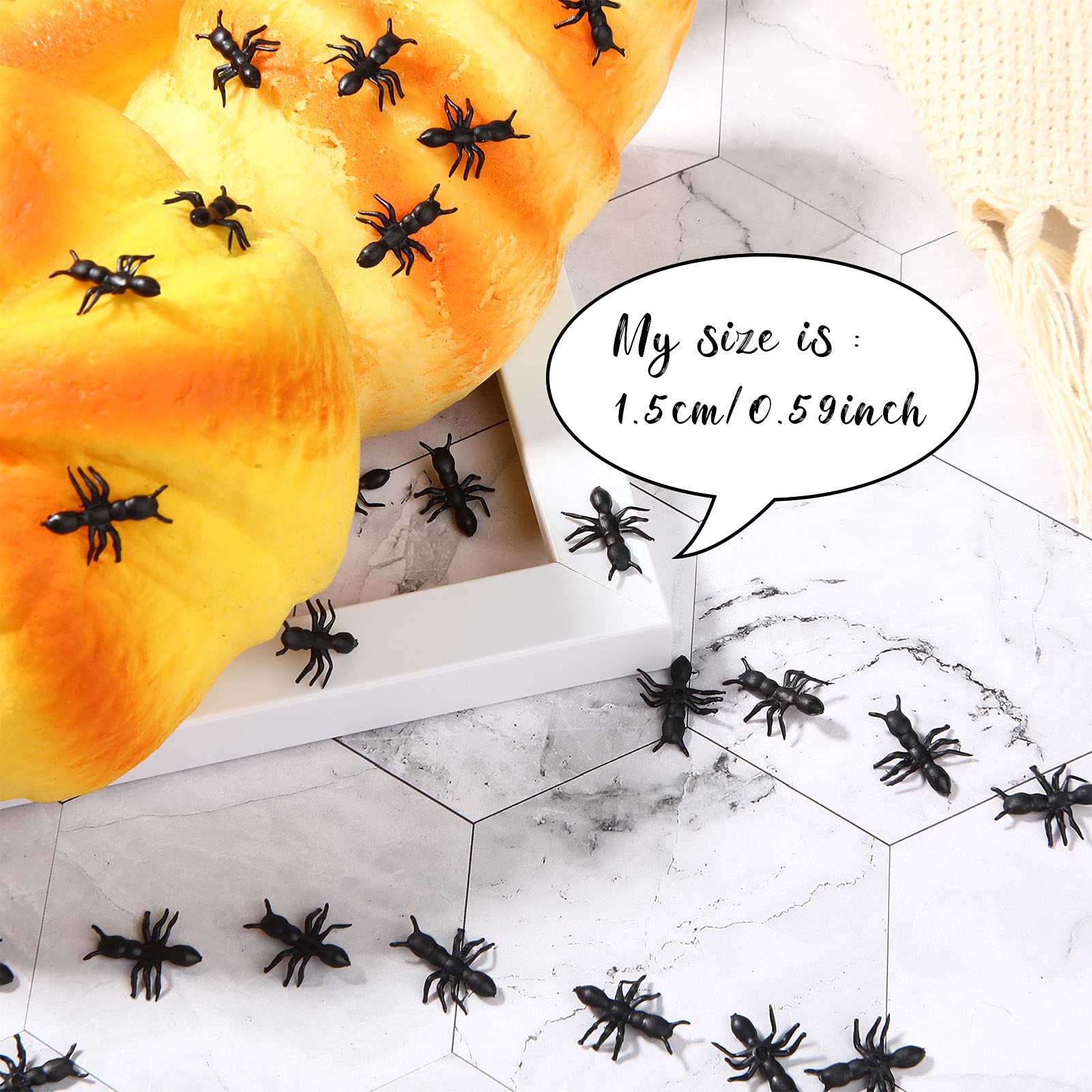 Mua 400 Pieces Fake Ants Prank Plastic Black Ant Realistic Ant ...