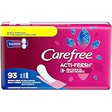 Amazon.com: Carefree Acti-Fresh Body Shaped Panty Liners, Flexible Protection That Molds to Your ...