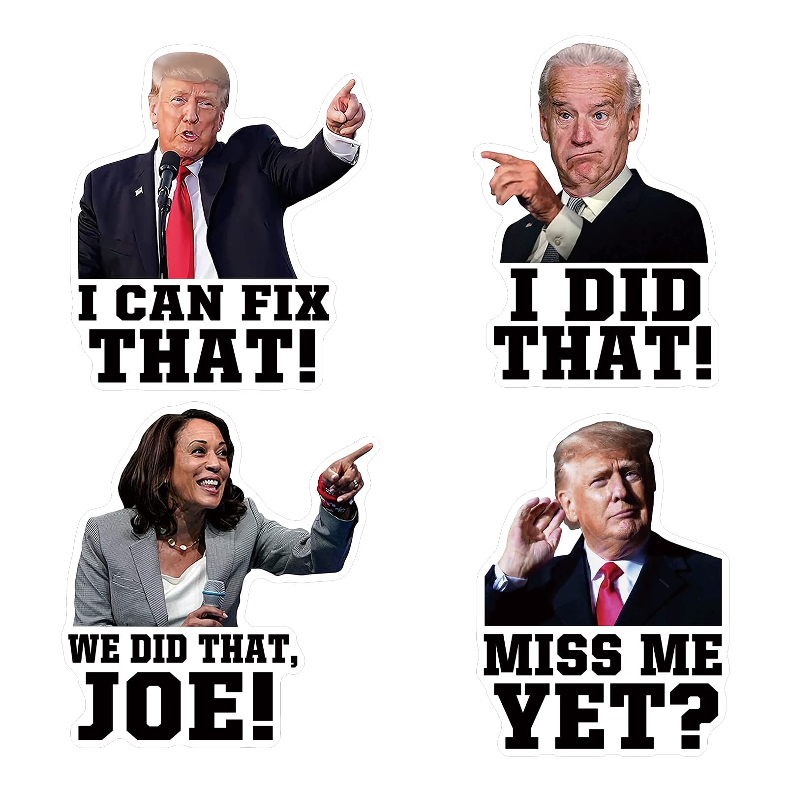 YINENA 100Pcs I Did That Biden Stickers I Can Fix That Trump Stickers ...