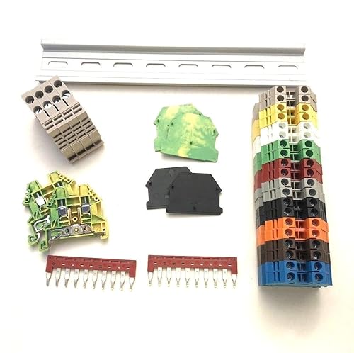 DIN Rail Terminal Blocks Kit by International Connector 20 Dinkle DK2 ...
