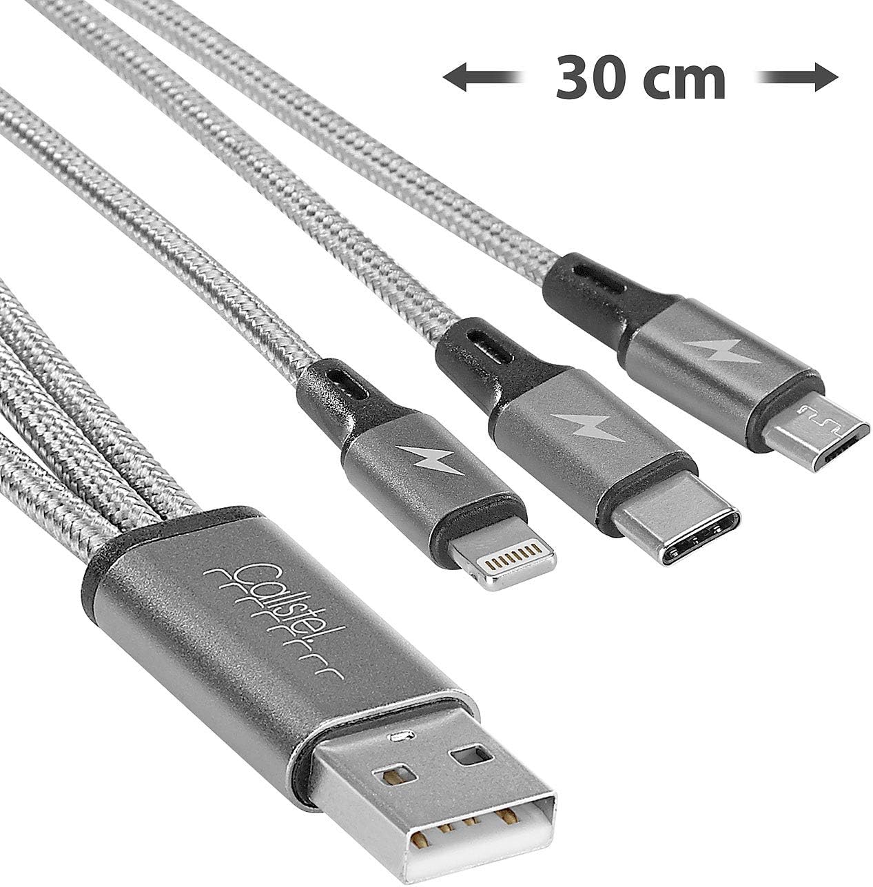 Callstel Handy Ladekabel: 3in1-Schnellladekabel: Amazon.de: Elektronik