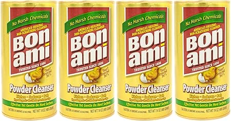 Bon Ami Powder Cleanser - 14 oz (Pack of 4): Amazon.co.uk: Kitchen & Home