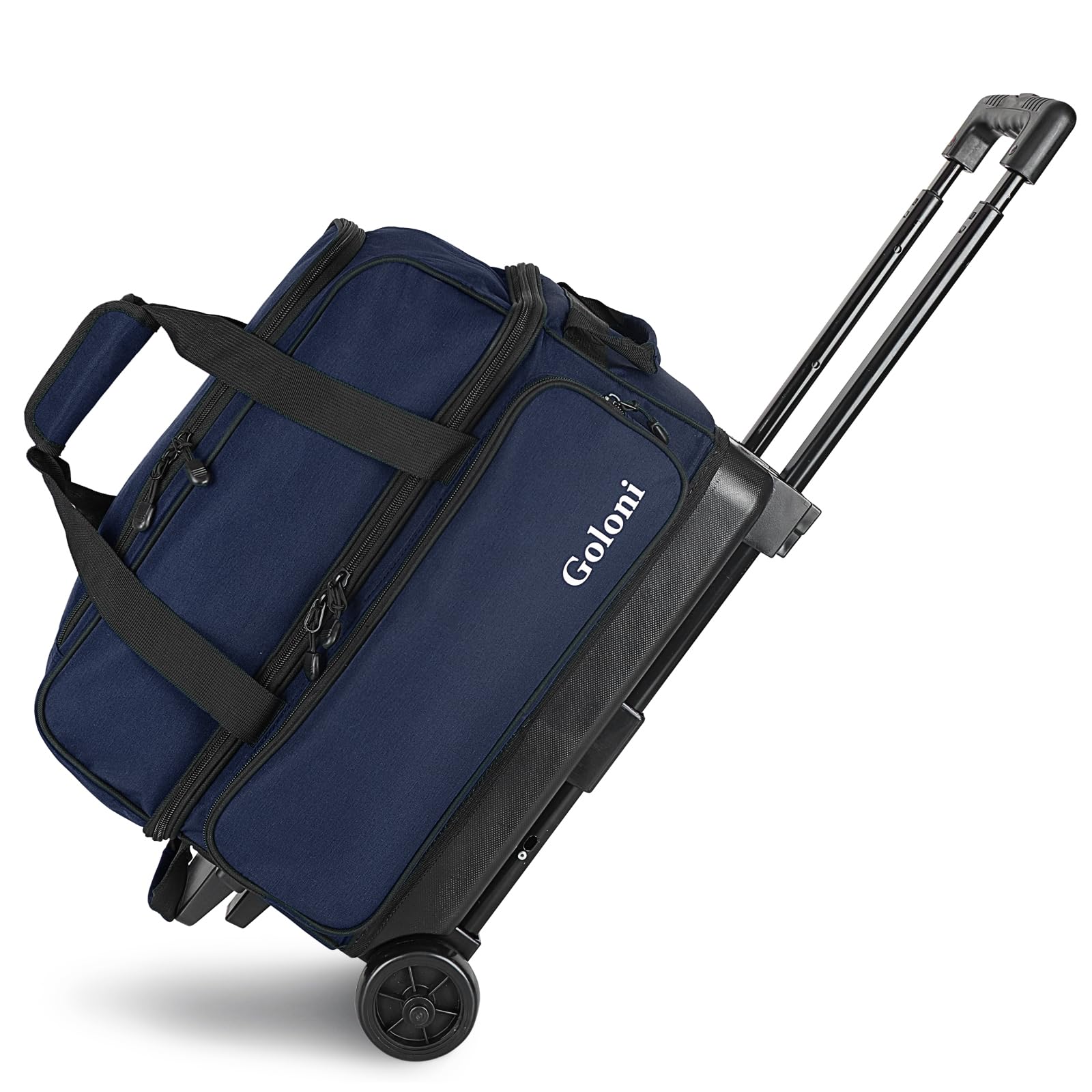 Goloni Double Roller 2 two bowling ball bag with wheels with Separate ...