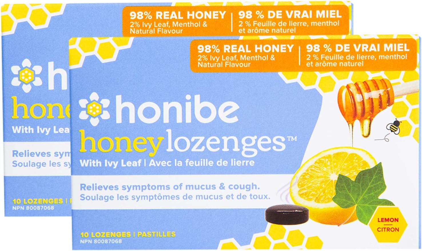 Honibe 100% Pure Honey Lozenges | Made in Canada | Mucus and Cough ...