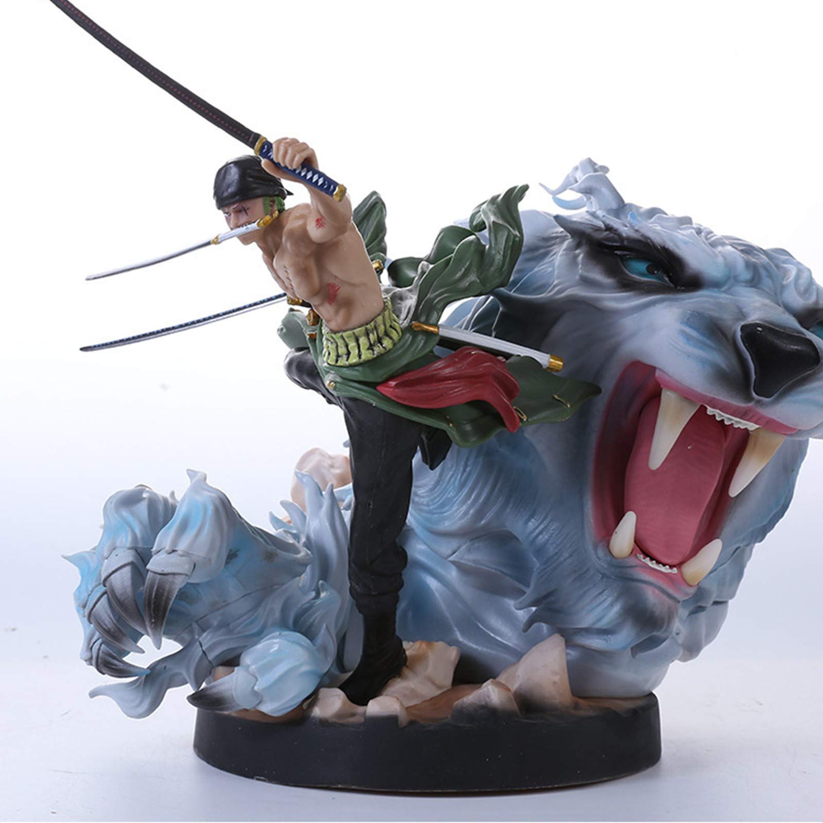 Buy YTO One Piece, Zoro Tiger Hunting Battle Sauron Decoration Figure ...