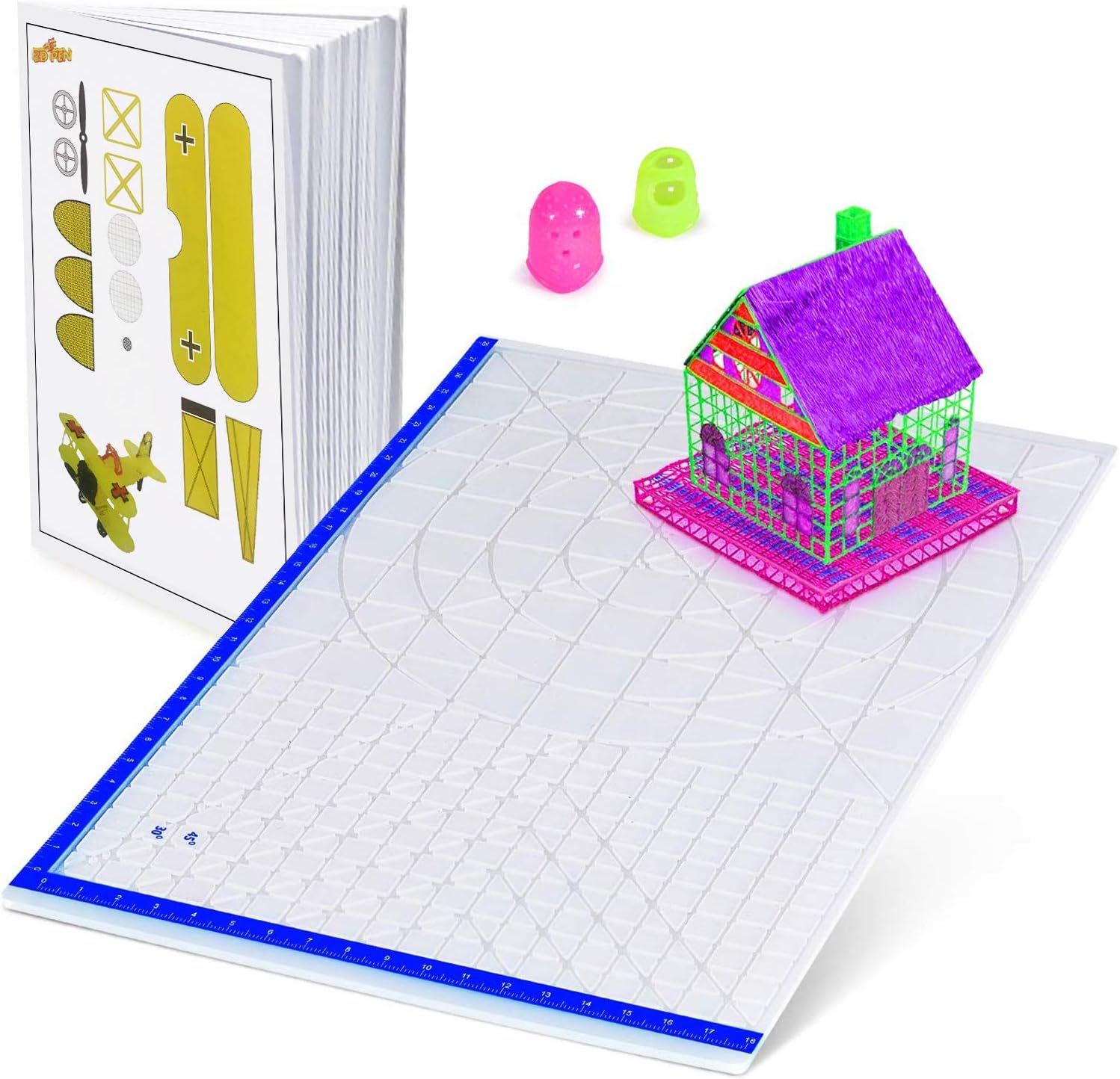 3D Printing Pen Mat with Basic Template, with 3D Pen Books and 2 ...