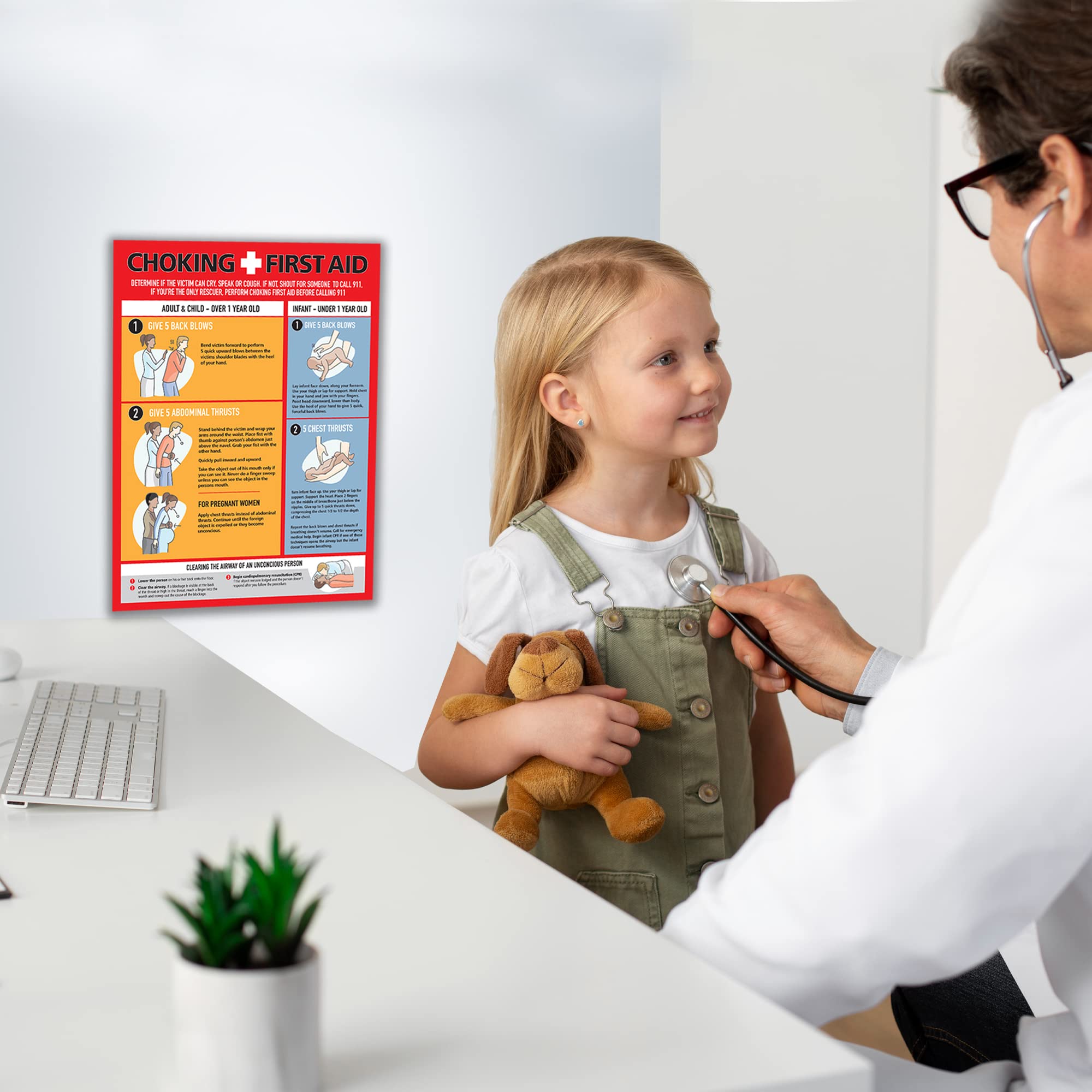 Mua Performore Choking Poster with a Magnetic Back - for Infant, Child, Adult Laminated, 8.5 x ...