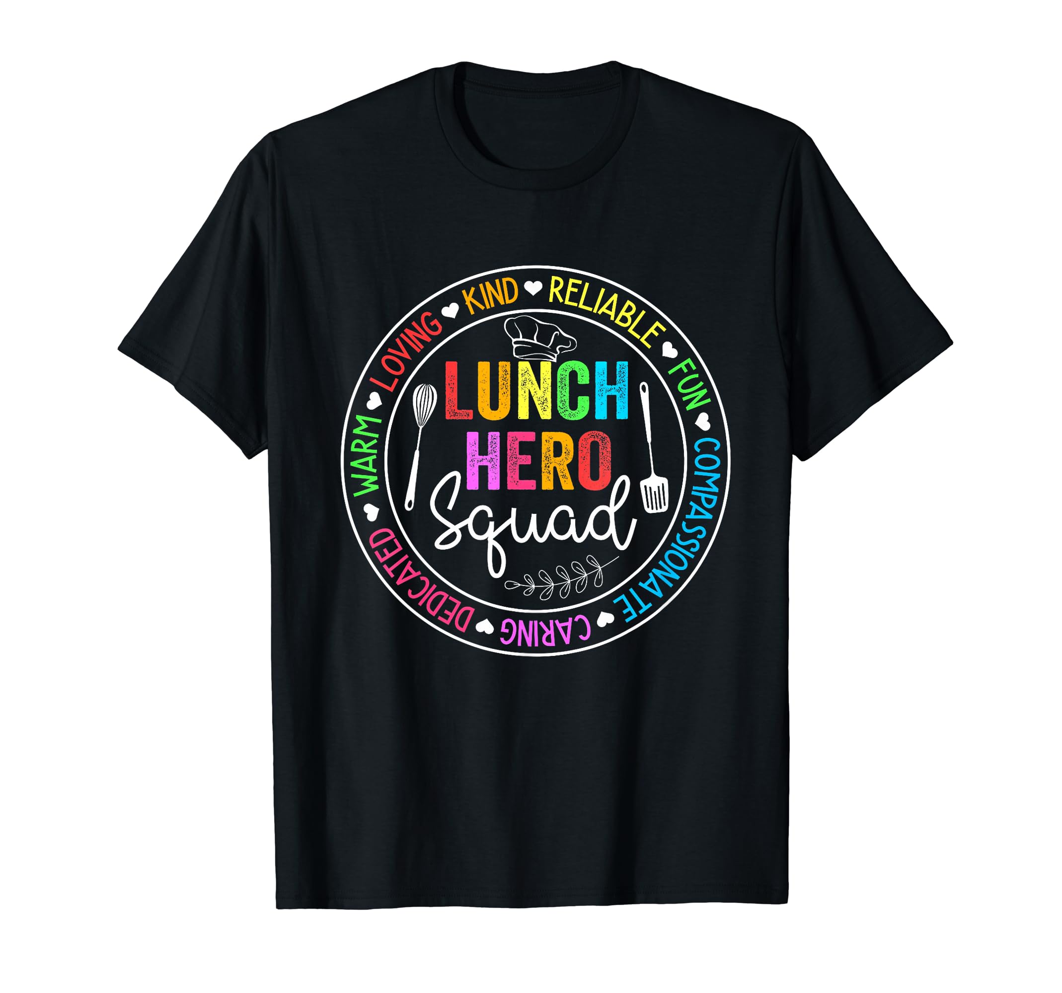 Lunch Hero Squad Funny Lunch Lady School Cafeteria Worker T-Shirt for ...