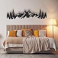Amazon.com: Metal Mountain Wall Art, Mountain Wall Decor, Large Wall ...