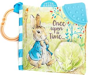 Amazon.com: KIDS PREFERRED Peter Rabbit Soft Book with Teether and ...