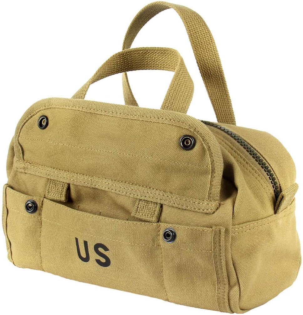 Oleader Reproduction WW2 US Army Style 12 Inch Tool Bag Canvas Packbag ...