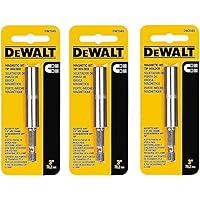 DEWALT DW2045 Professional 3-Inch Magnetic Bit Tip Holder, 3 Pack ...