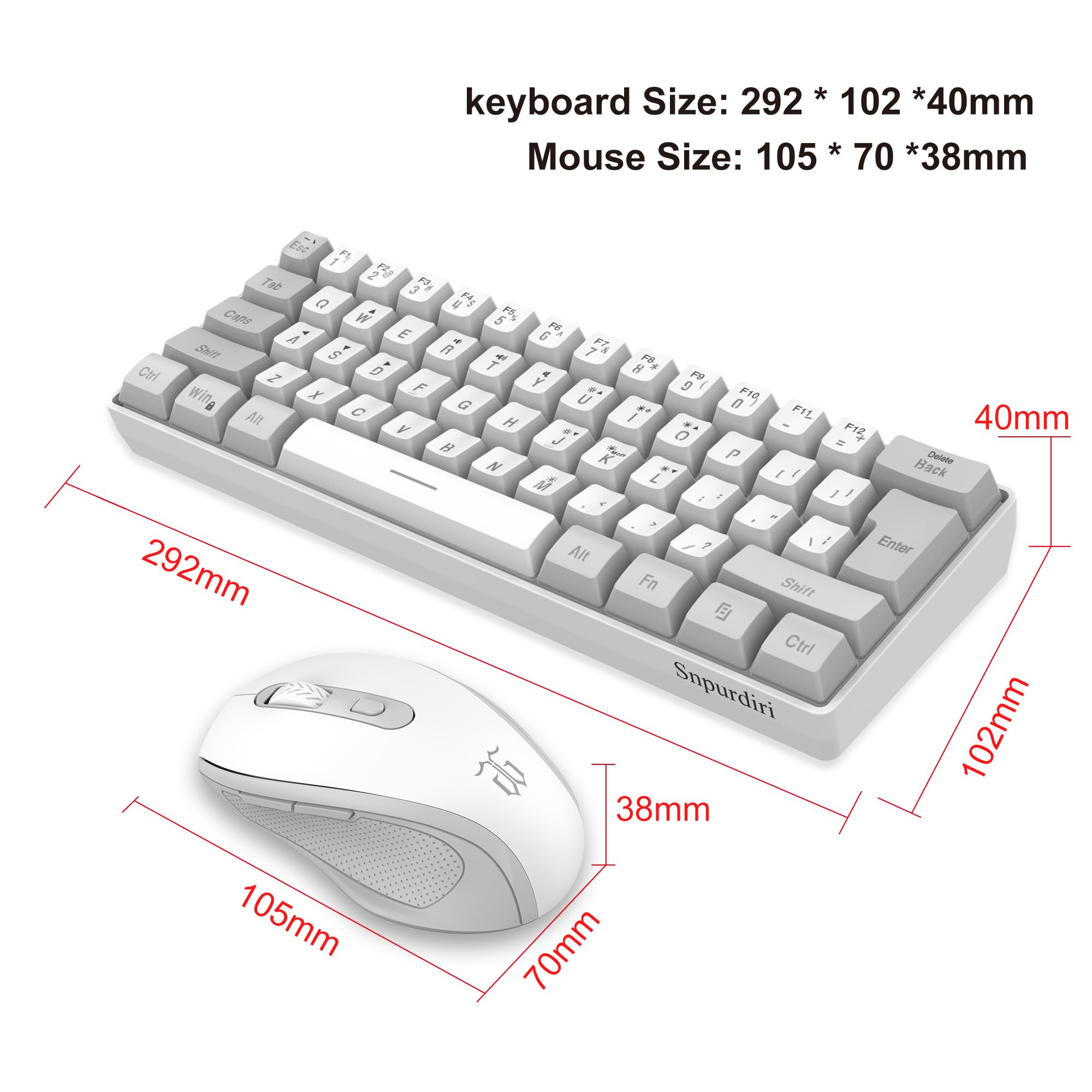 Mua Snpurdiri 2.4G Wireless Gaming Keyboard and Mouse Combo, Include ...