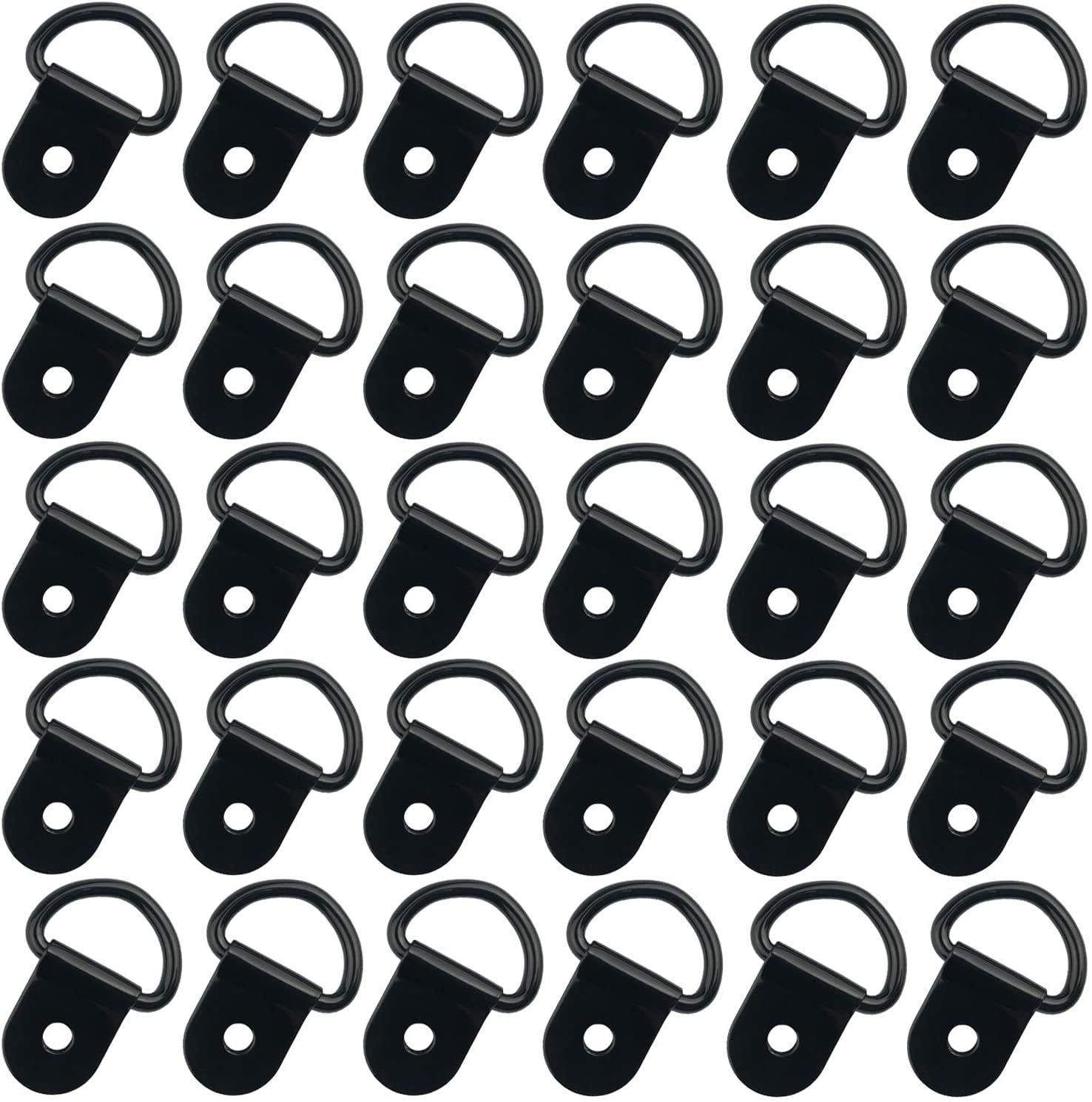 30 Pcs D Rings Small Tie Downs Anchors, Heavy Duty Steel D-Rings ...