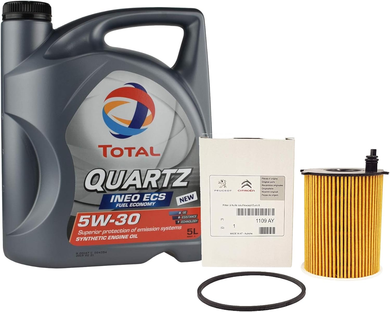 Amazon.fr : TOTAL QUARTZ INEO PACK ECS 5W30 Filtre orginal huile ...