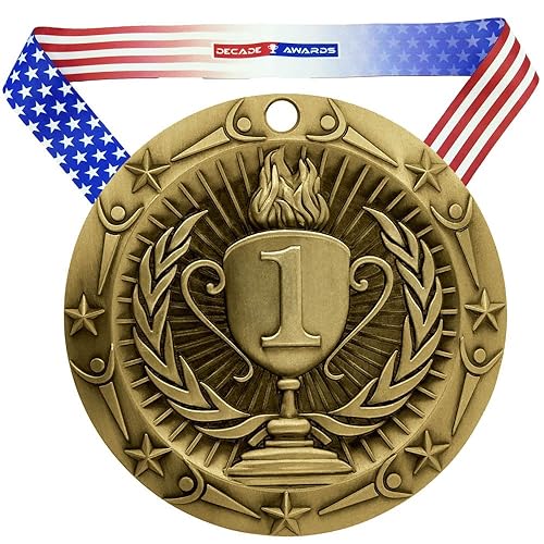 Decade Awards 1st Place Gold Medal - Large Medal | Olympic Award Medals ...