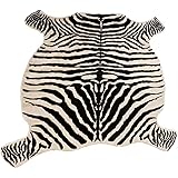Amazon.com: Area Rug Faux Zebra Print Rug 4x4.6 Feet Rug/Mat/Carpets ...