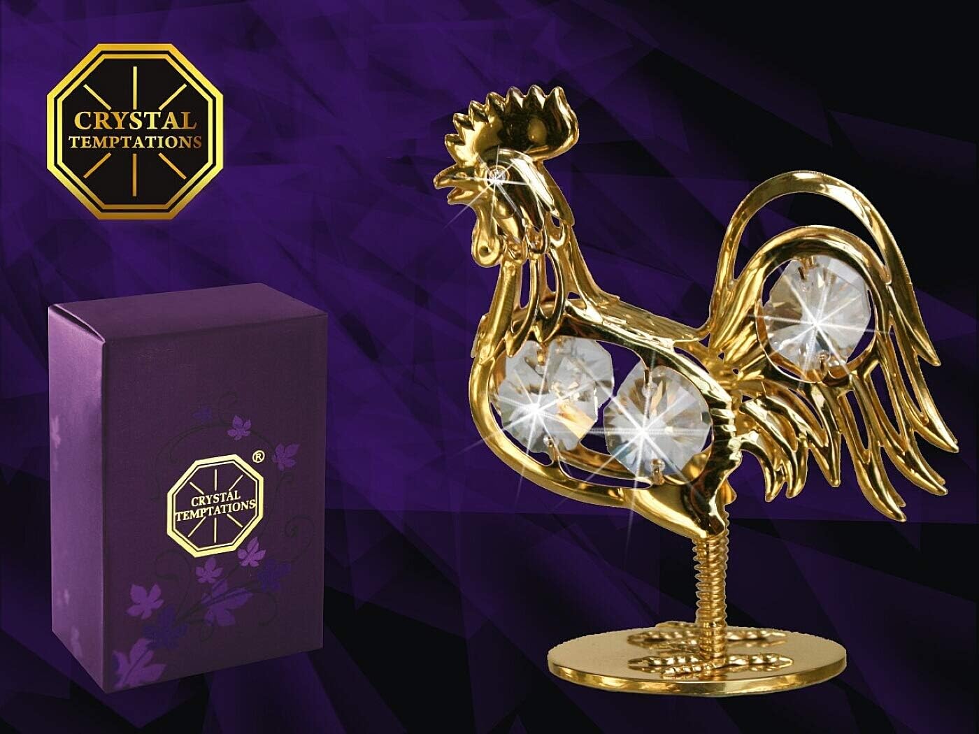Crystal Temptations -Rooster figurine embellished with crystals from ...