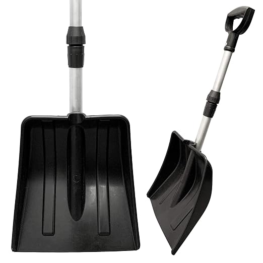 Heavy Duty Snow Shovel - Compact Collapsible Telescopic Car Snow Shovel ...