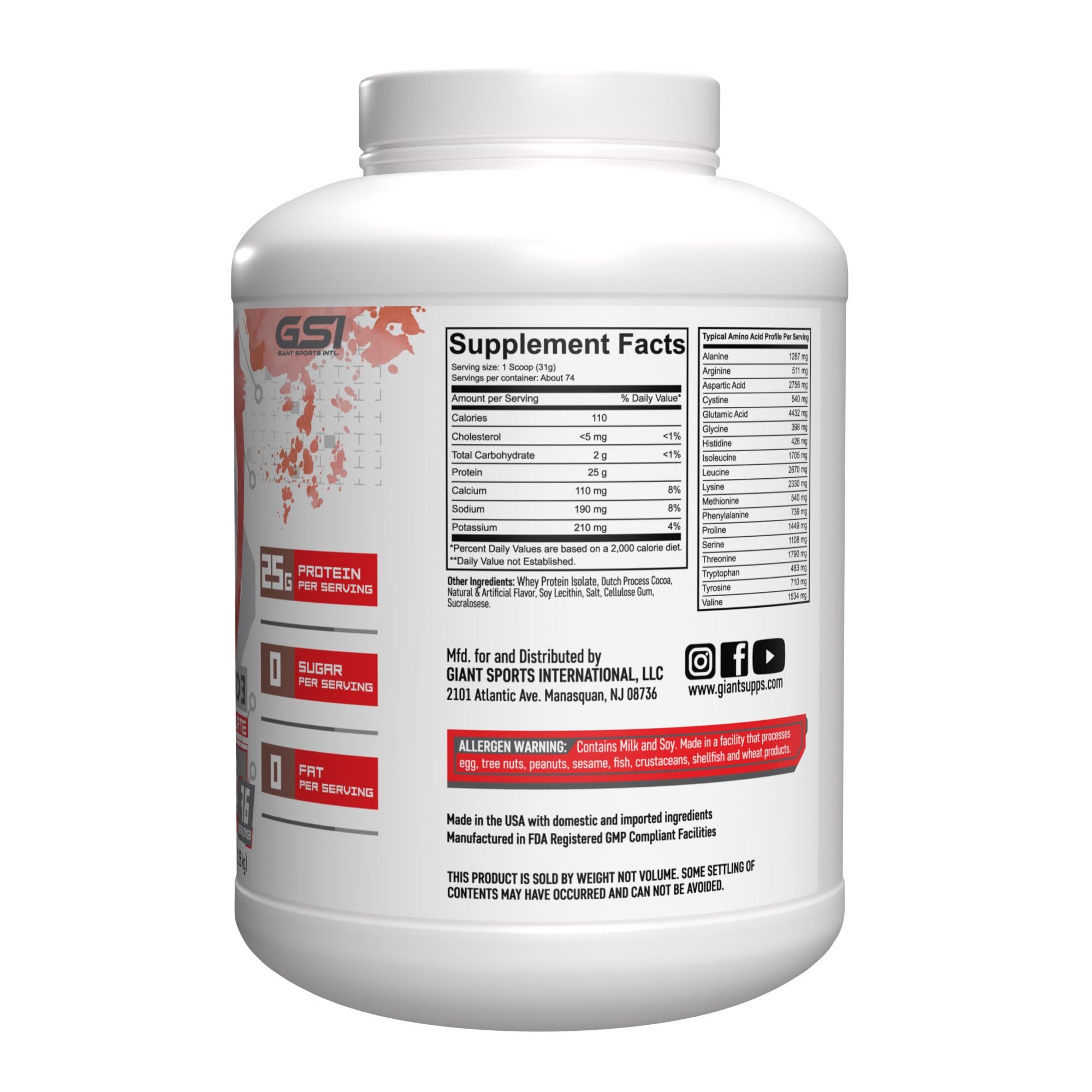 Mua Giant Edge Series 100% Whey Protein Isolate - 25g Pure Whey Isolate ...