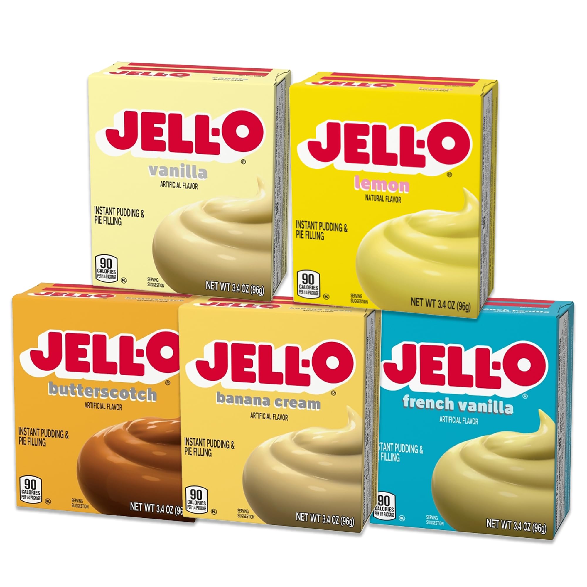 Mua Jell-o Instant Pudding and Pie Filler 3.4oz Variety Pack of 9 ...