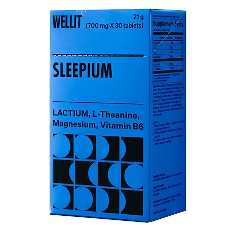 Mua WELLIT SLEEPIUM Lactium L-Theanine Pill l Natural Sleep Support Supplement Tablets I Stress ...