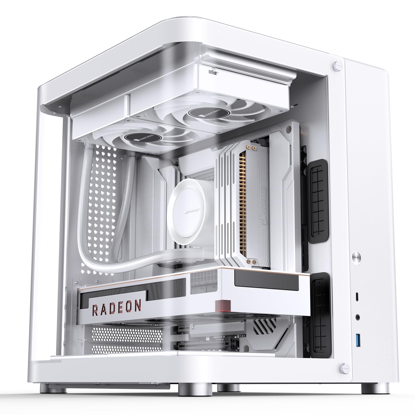 Mua JONSBO TK-1 White Micro ATX Mini Tower Computer CASE, Hyperboloid ...