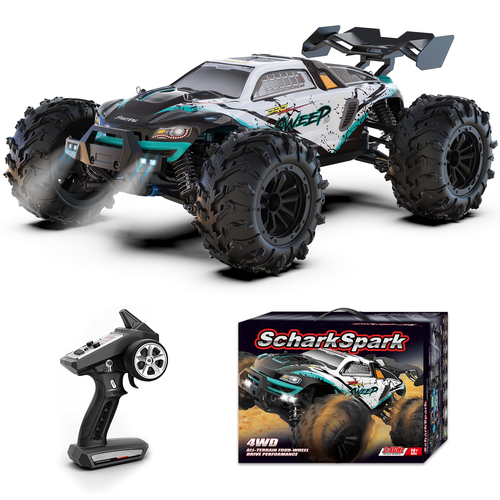 Mua ScharkSpark Brushless RC Cars for Adults, Max 70 KPH High Speed RC ...