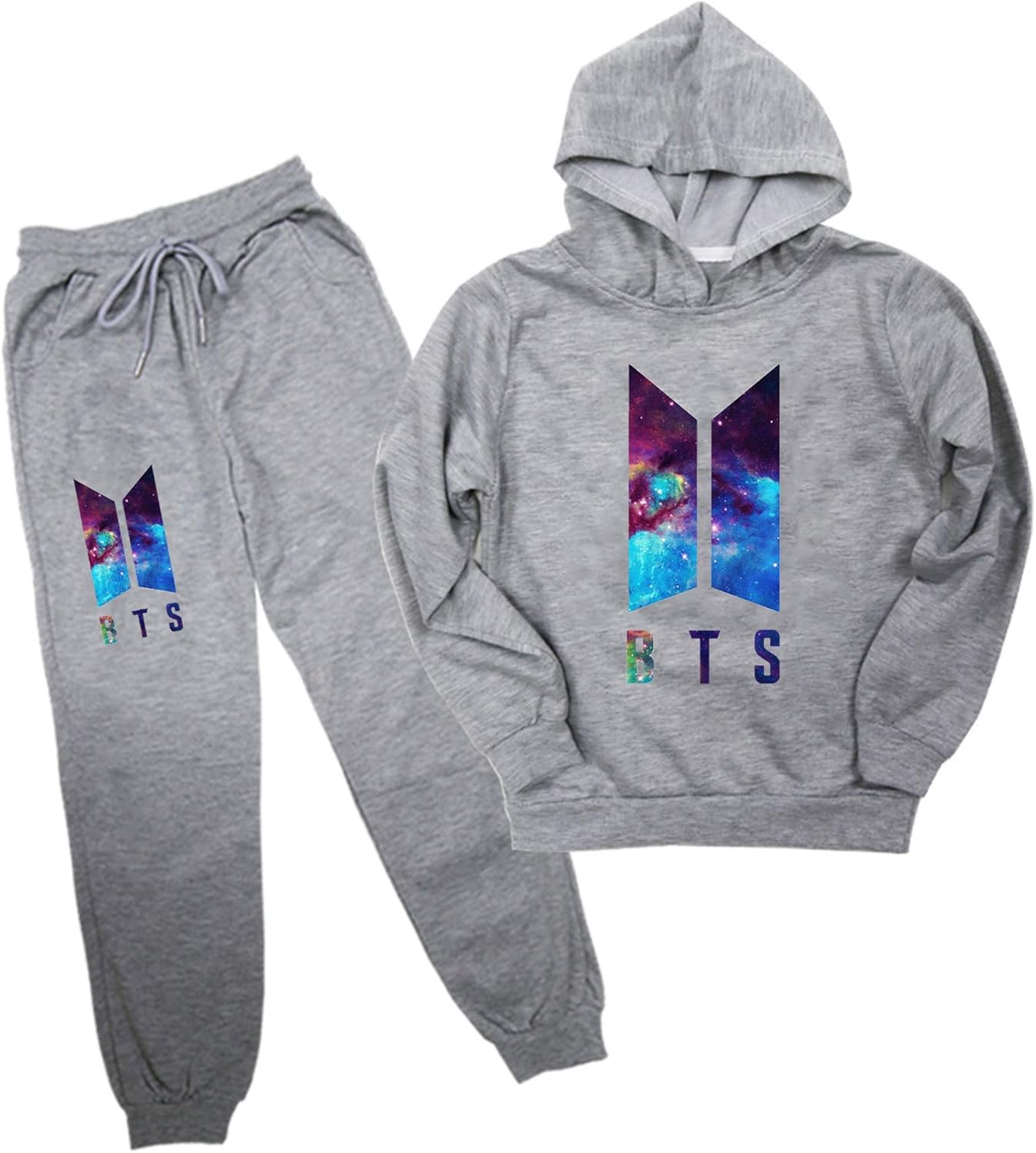 445 BTS Hoodie und Sweatpants Unisex 2 Stück Pullover Sweatshirt Anzug ...