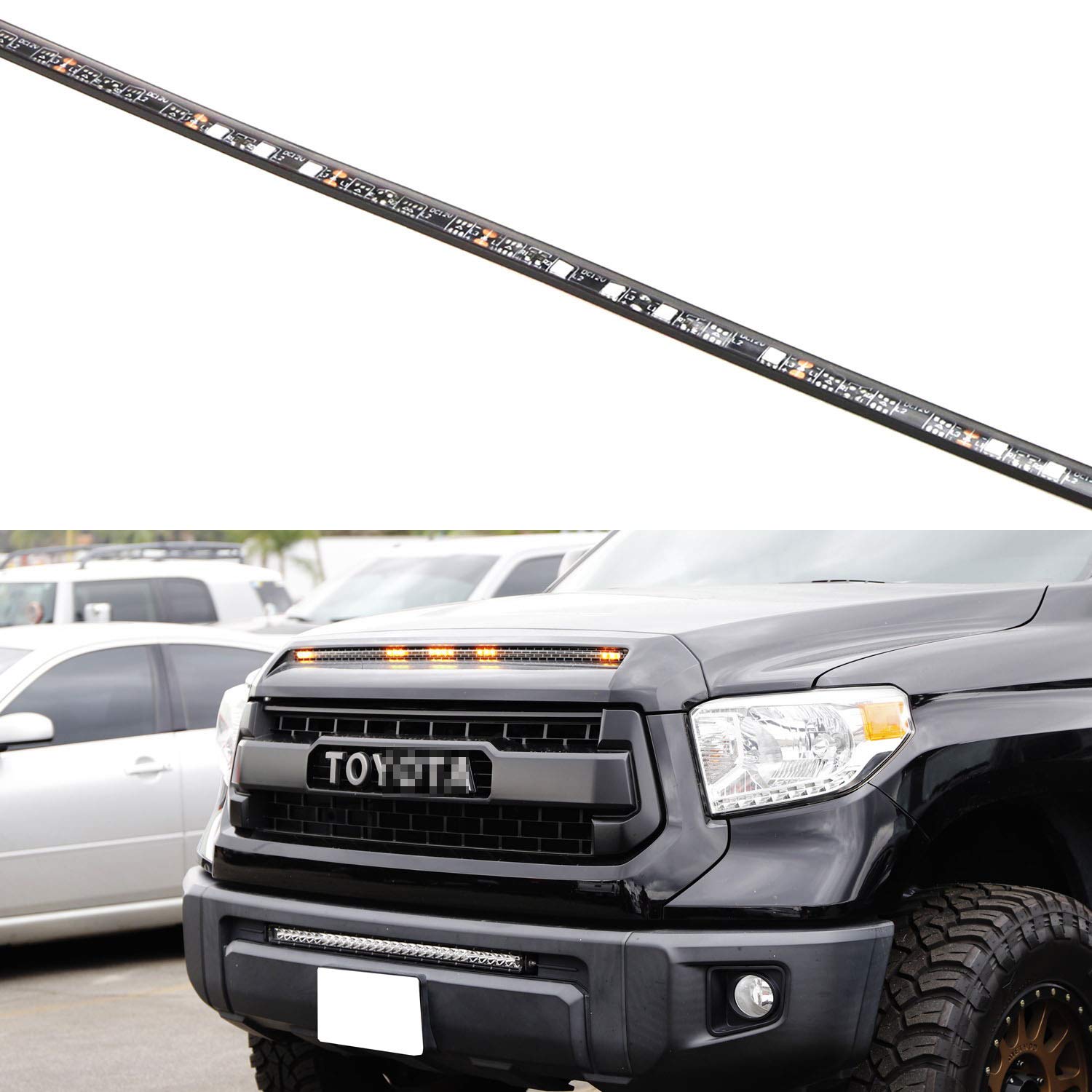 Ijdmtoy 5 Bar Section Amber Yellow Raptor Style 15 Led | Desertcart INDIA