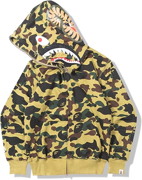 New Bathing Ape Bape Shark Jaw - Sudadera con capucha para hombre ...