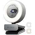 Amazon.com: GUSGU G910 2K Quad HD Webcam for PC, with Microphone ...