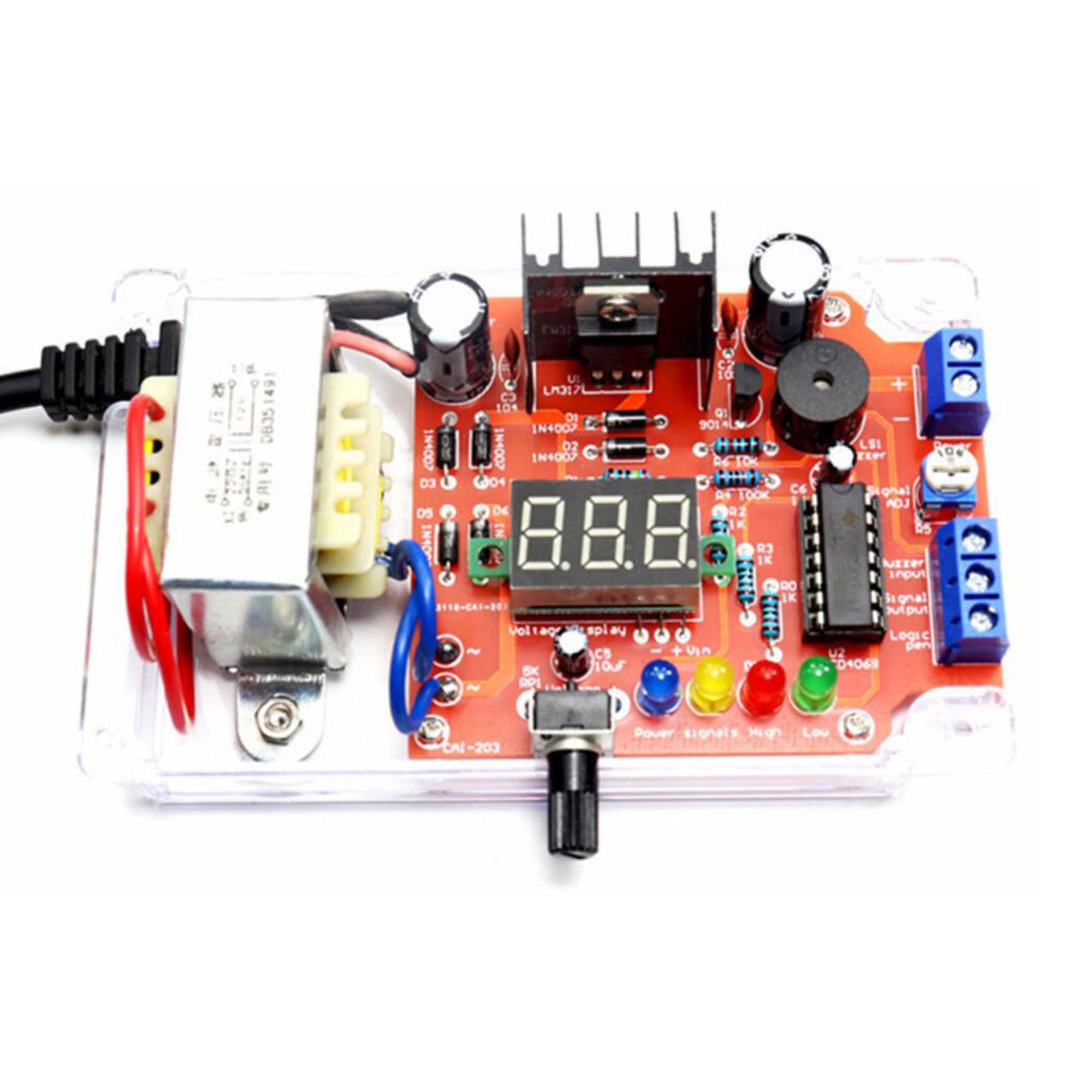 Mua ALAMSCN LM317 Power Supply Adjustable Voltage Regulator Kit AC-DC 110V to 1.25V-12V Output ...