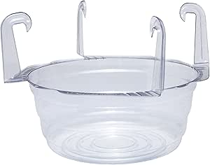 Amazon.com : Curtis Wagner 8" Hanging Basket Drip Pan - Clear Vinyl ...