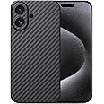 Amazon.com: GIMENOHIG Ultra Thin and Lightweight Aramid Carbon Fiber Case for Apple iPhone 16 ...