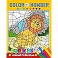 Color by Number for Kids: Animal Collection Activity book: Balloon ...