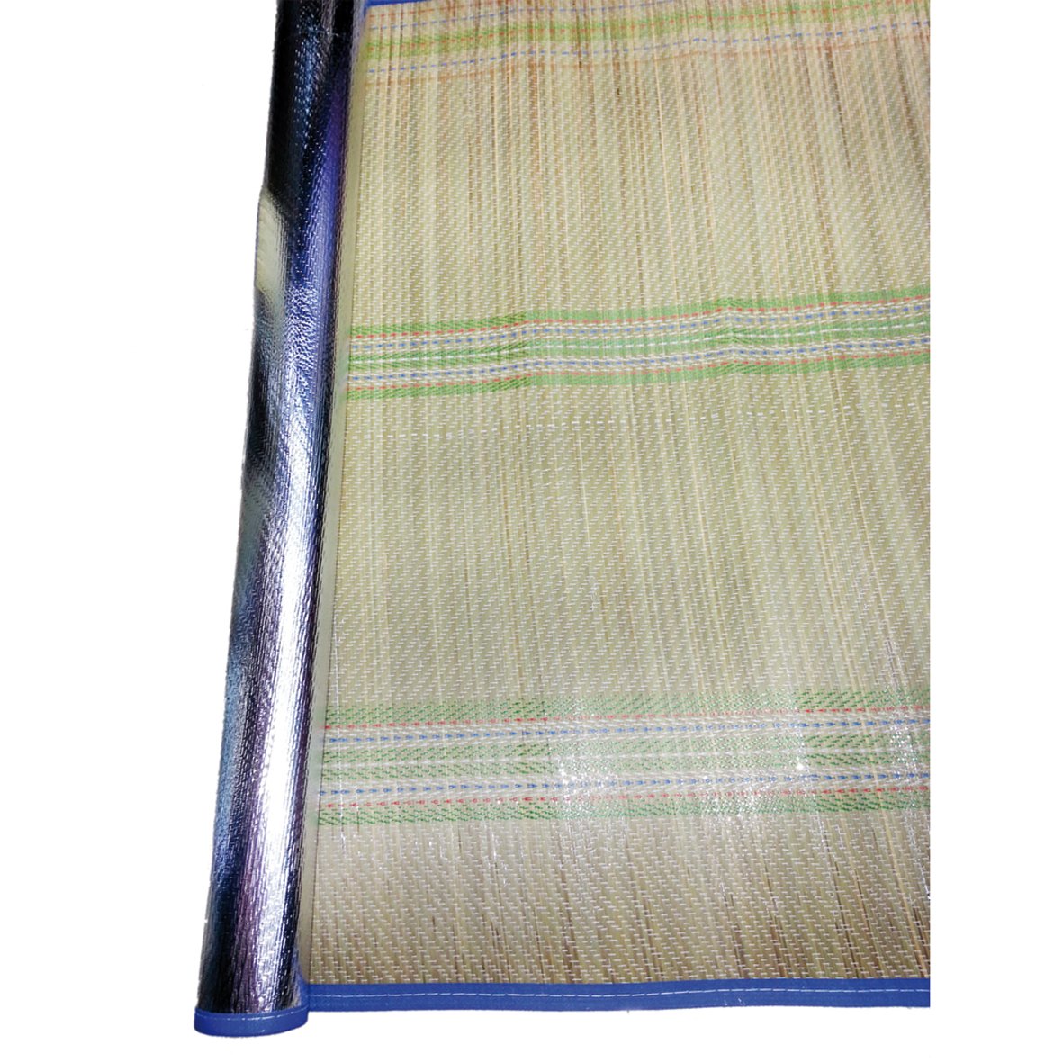 Bastmatte Aluminiumschutz 170x70 Strandmatte Strohmatte bunt: Amazon.de ...