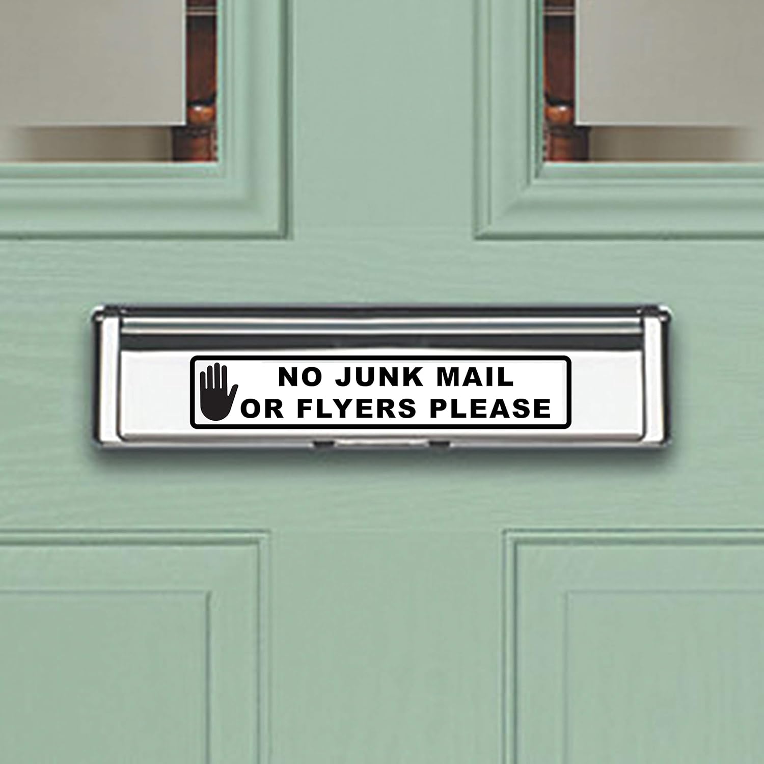 No Leaflets or Junk Mail Please Door Letter Box Vinyl Sticker for ...
