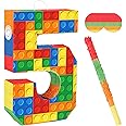 Amazon.com: Lemicin Number Building Blocks Decor for Pinata Birthday Party Supplies, Girls Boys ...