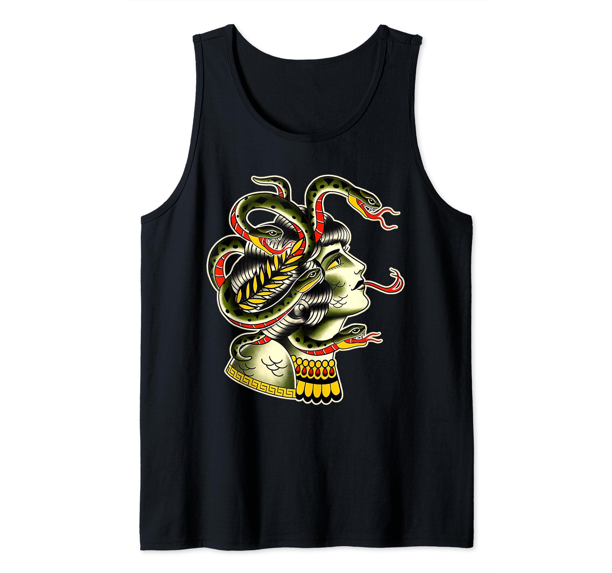 Medusa Greek Mythology Traditional Flash Tank Top for sale | North Las ...