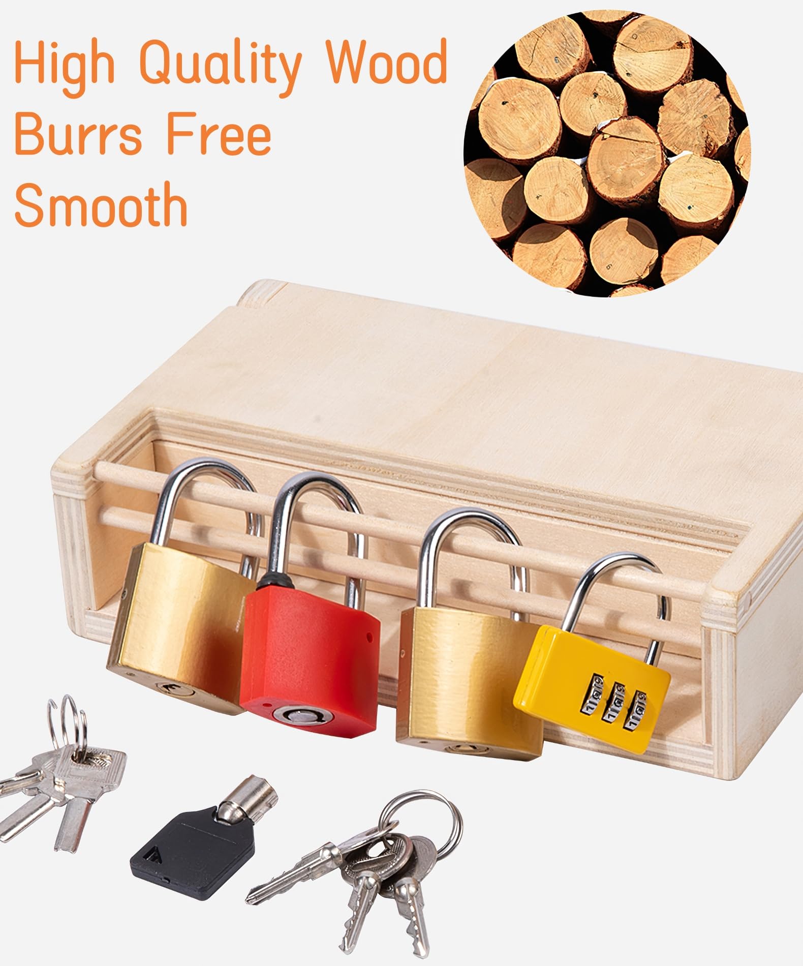 Mua Montessori Lock and Key Toy Set for Toddlers, Educational Locks and ...