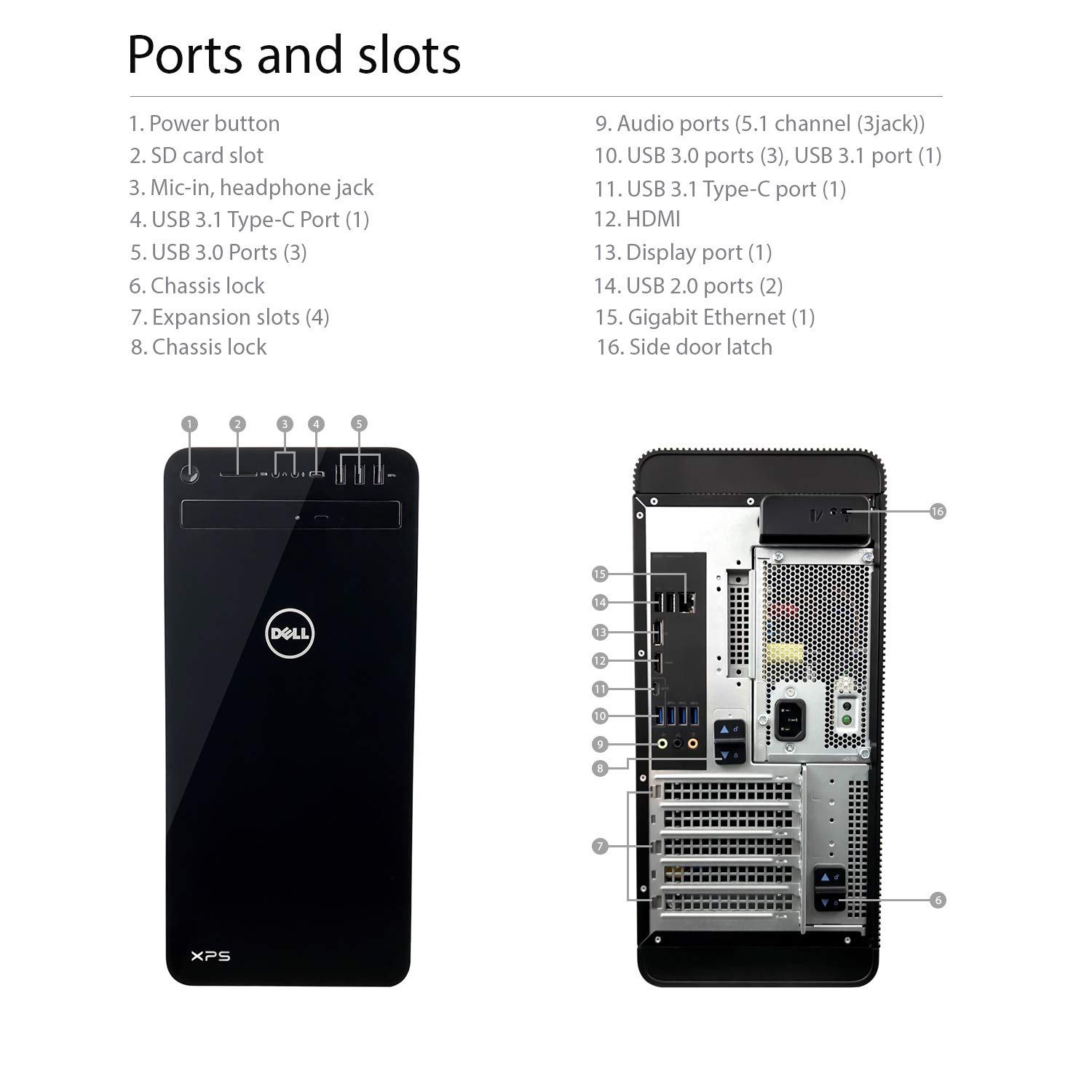 Dell XPS 8930 Tower Desktop - 8th Gen. - tiendamia.com