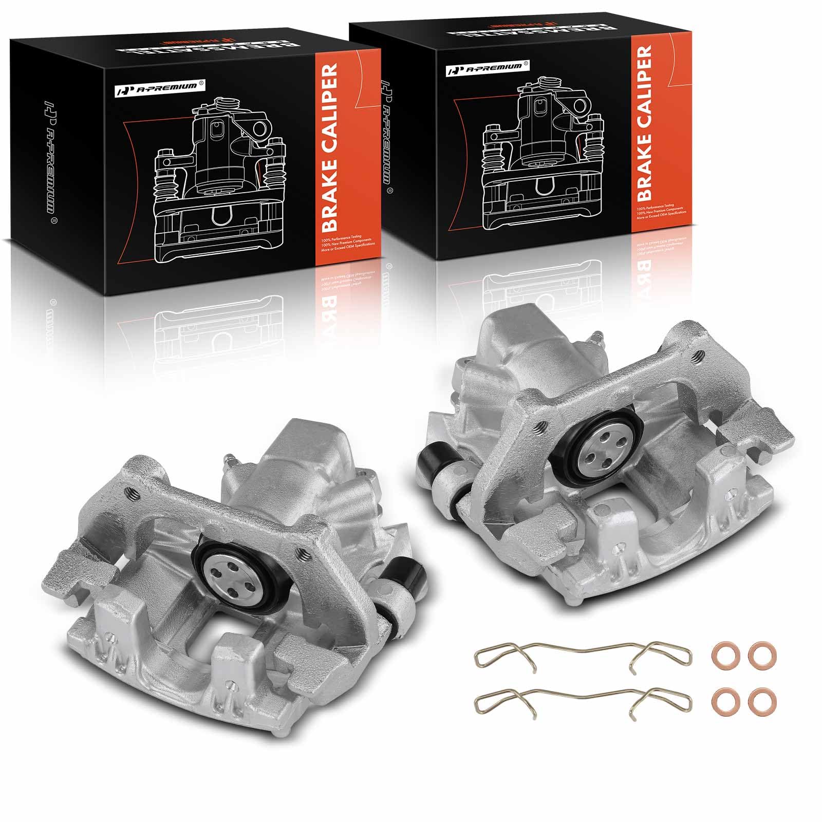 A-Premium Disc Brake Calipers Assembly with Bracket Compatible with ...