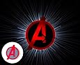 Buy 3DLightFX Plastic and Metal Avengers Logo (23.08 cm x 7.89 cm x 24. ...