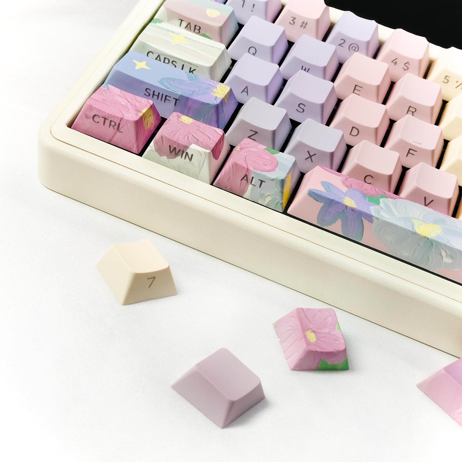 Mua 130-Key PBT Keycaps Set with Cherry Profile and Dye-Sublimation ...