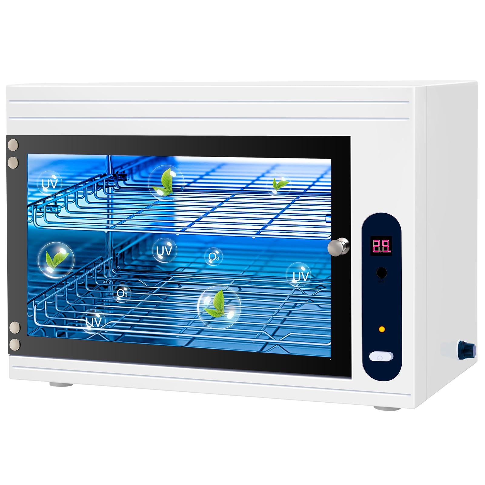 BRBLUERISE Nail Tool Cleaning Machine 17.14L Big Capacity UV Sanitizer ...