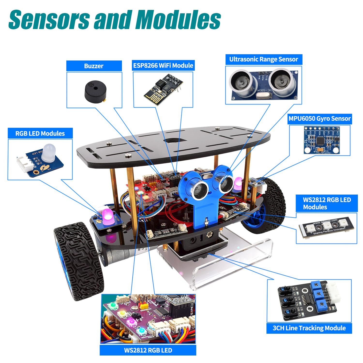 Mua Adeept Self-Balancing Robot Car Kit(Compatible with Arduino DIE), STEM Projects Kit ...